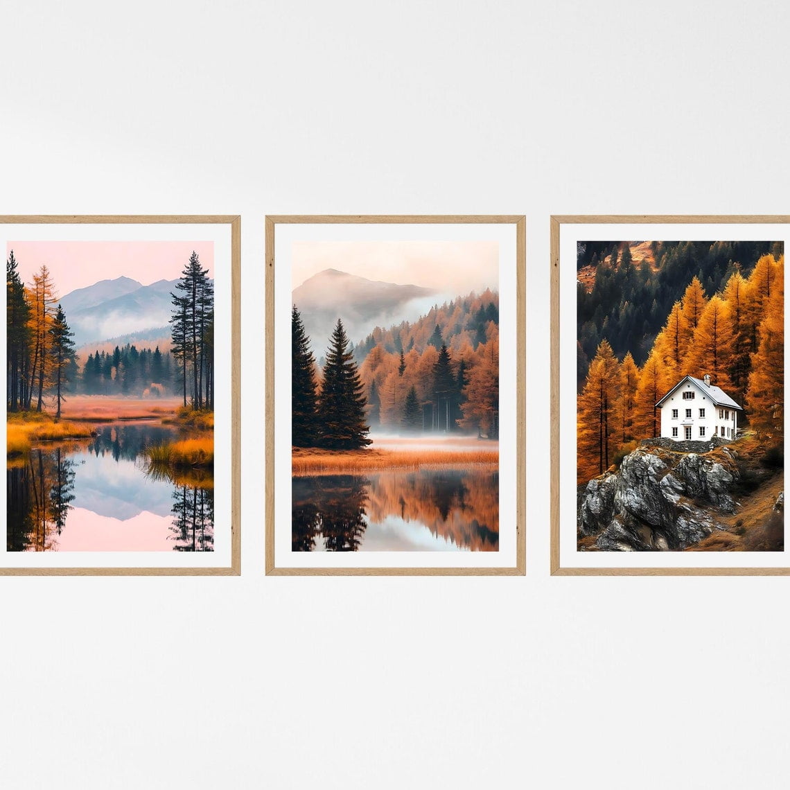 Luvia Gallery Wall Autumn Set of 3, Unique Fall Prints Download, Autumn ...