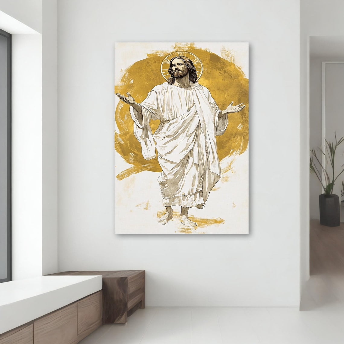Luvia Jesus Christ Canvas, Christian Wall Art, Religious Home Decor ...
