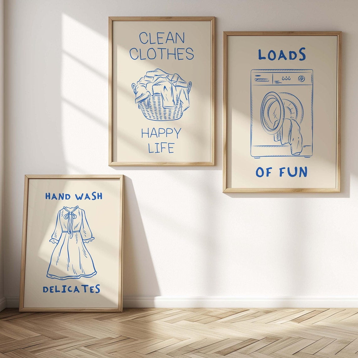 Luvia Laundry Room Poster Laundry Blue Laundry Room Decor Cute Quote ...