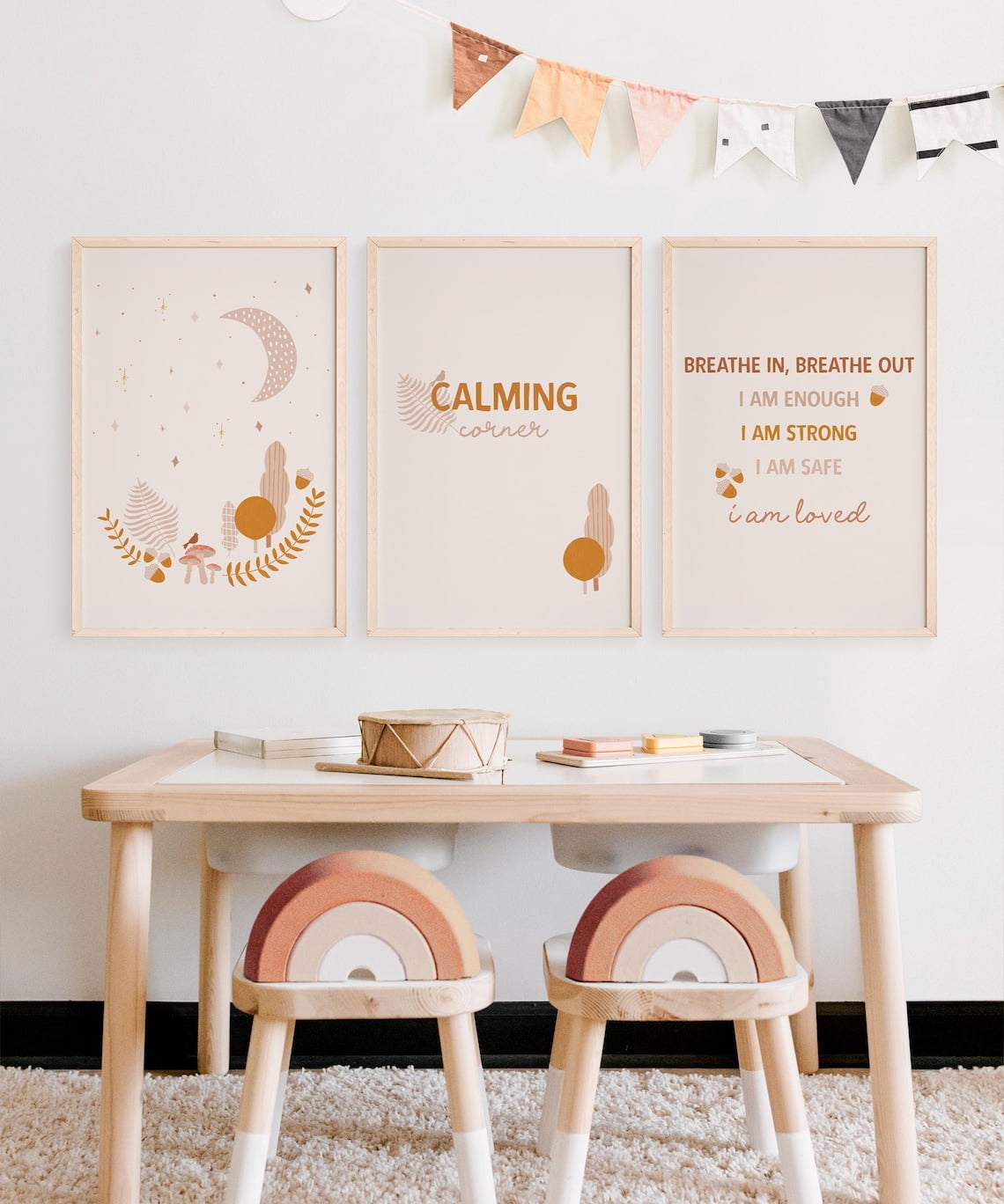 Luvia Set Of 3, Calming Corner, Woodland, Educational Poster, Classroom ...