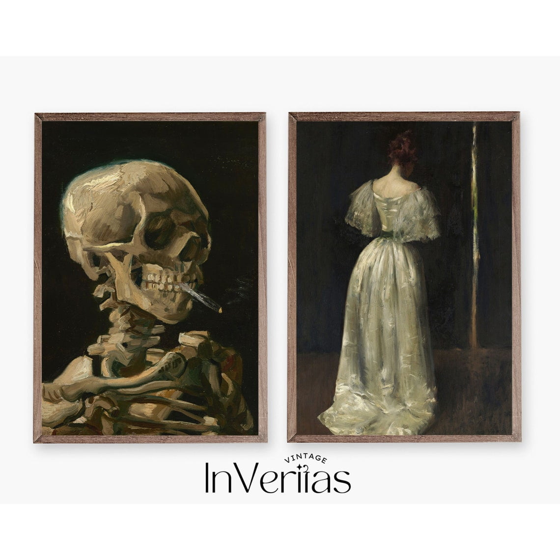 Luvia Set Of 2 Moody Dark Academia Prints | Gothic Room Decor | Dark ...
