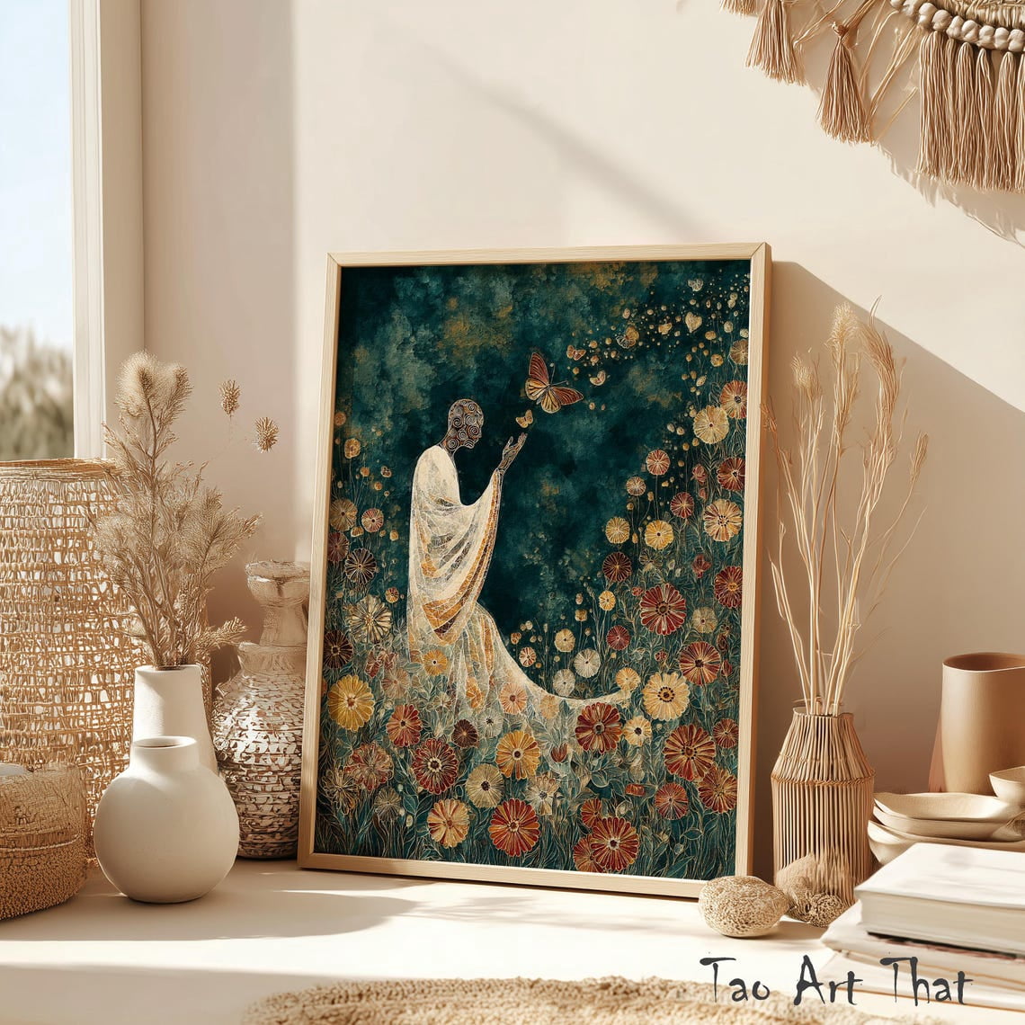 Luvia Transformation Poster Wall Art Mystic Butterfly and Floral Zen ...