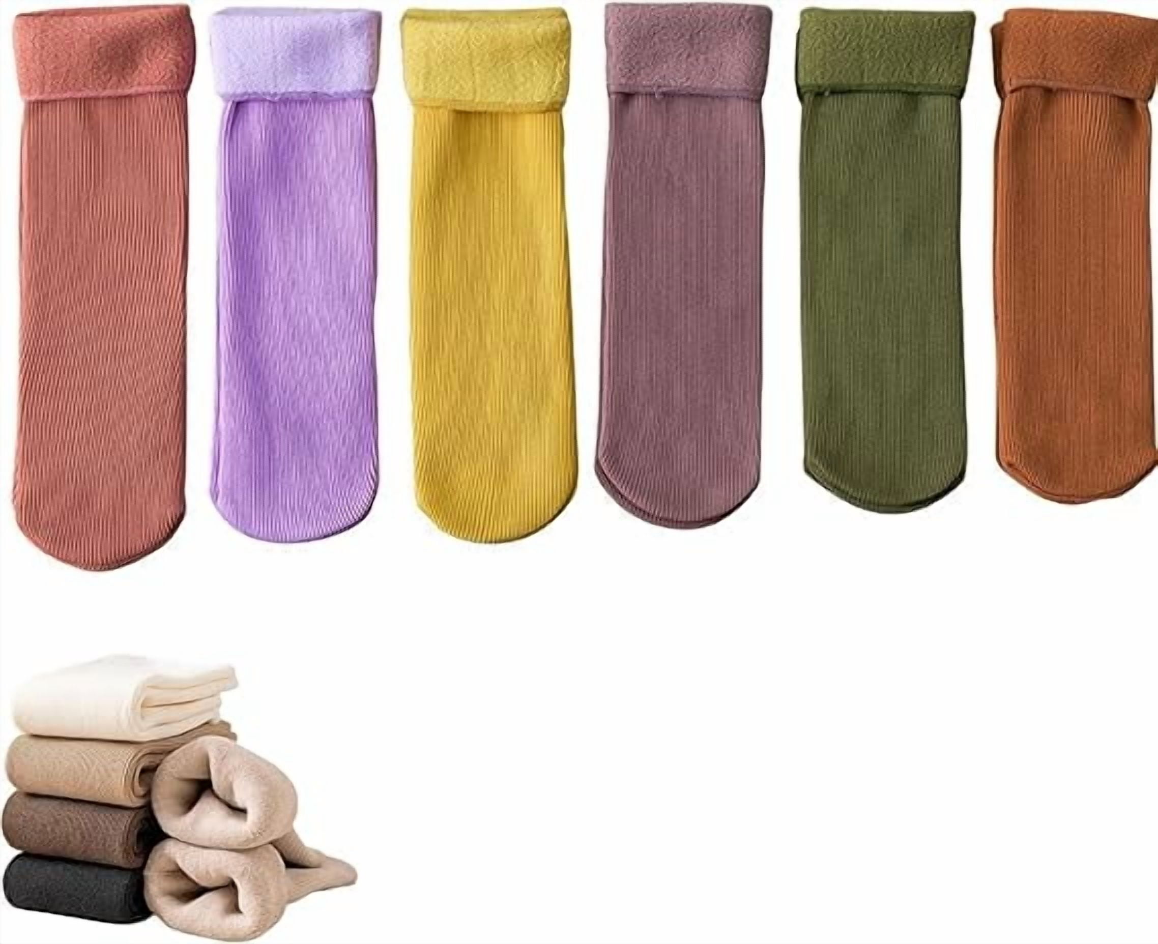 Luviess Fleece Cozy Socks for Women Seniors, Fleececozy Ultra Soft ...