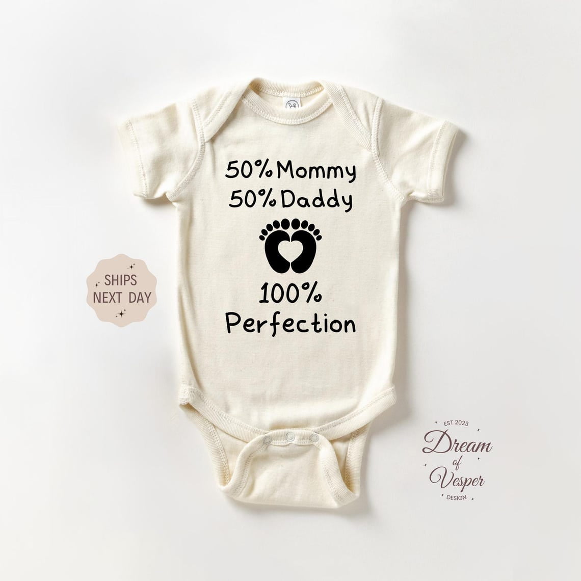 Luvly 50 Mommy 50 Daddy 100 Perfection, New Parents Gift, Baby Shower ...