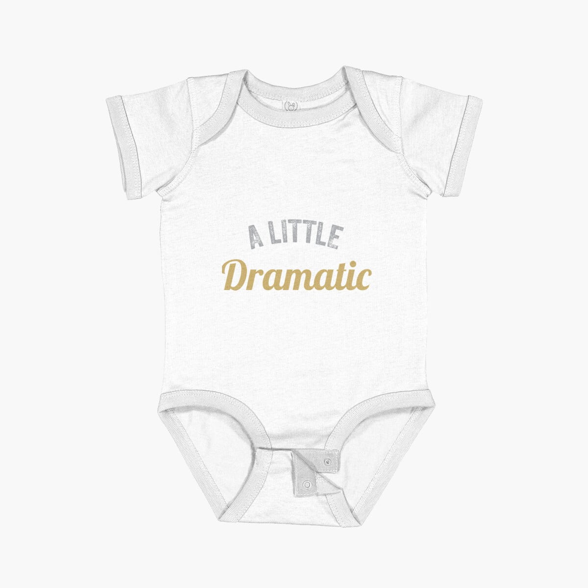 Luvly A Little Bit Dramatic Short Sleeve Baby One-Piece, New Born, Baby ...