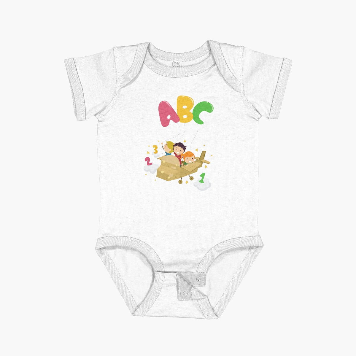 Luvly Abc Alphabets - Kids Short Sleeve Baby One-Piece, New Born, Baby ...
