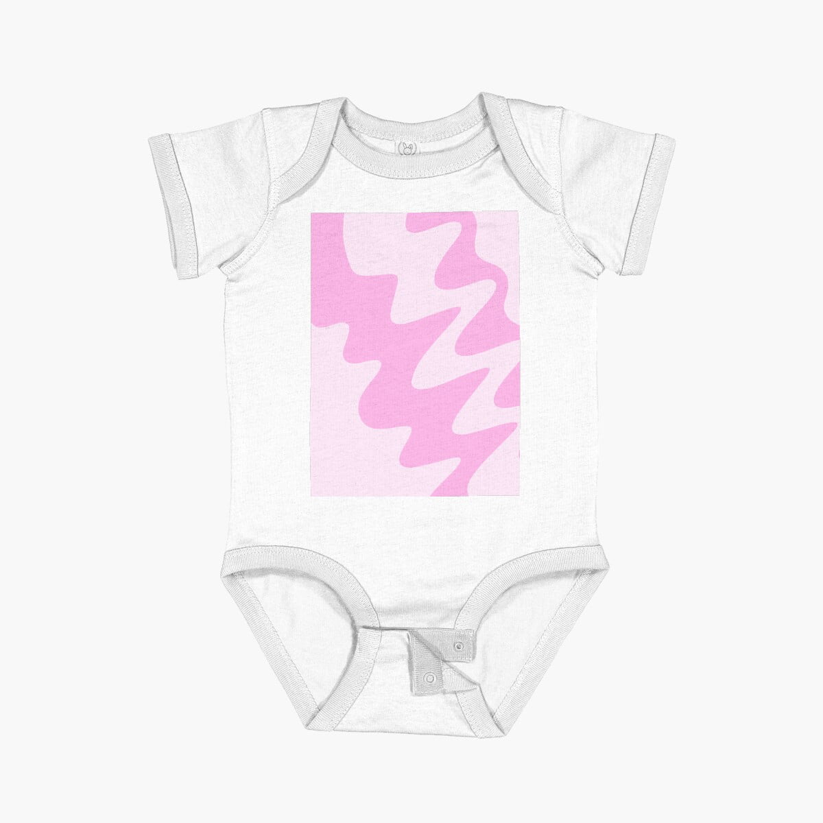 Luvly Aesthetic Abstract Modern Swirls In Pink And Light Pink Short ...