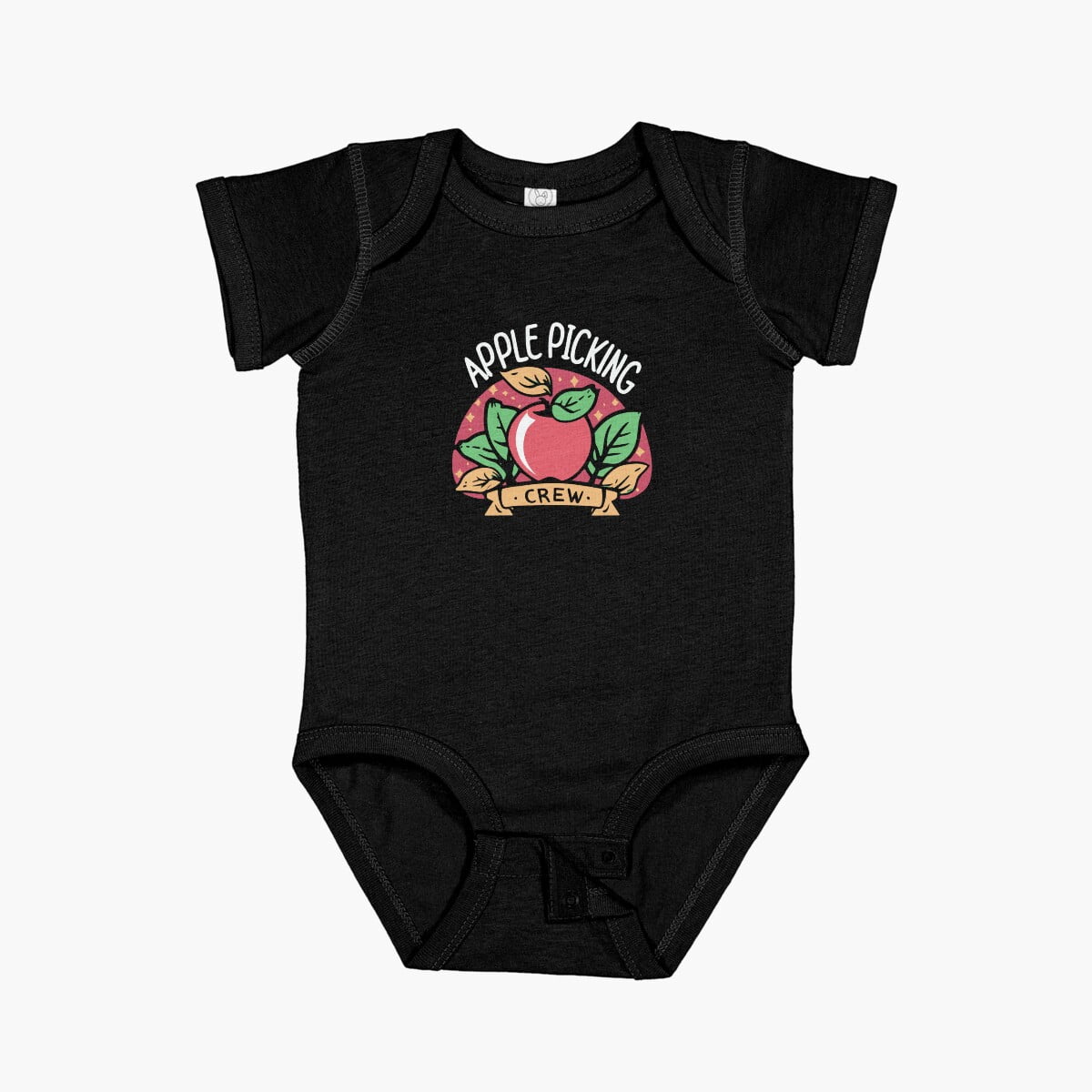 Luvly Apple Picking Crew Short Sleeve Baby One-Piece, New Born, Baby Shower Gift, New Parents ...