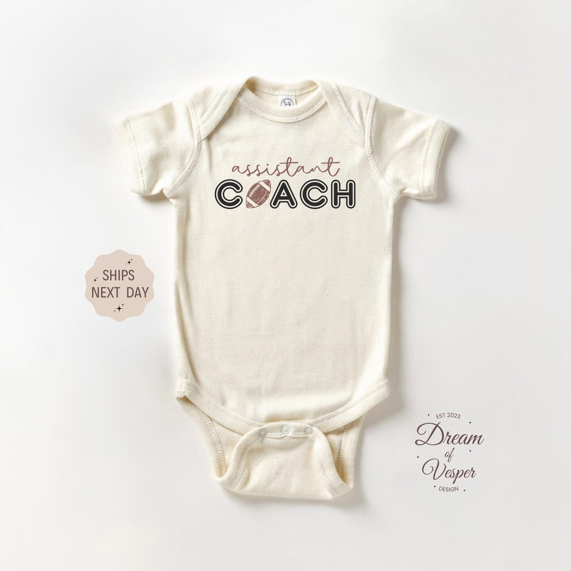 Luvly Assistant Coach, Sports Baby Bodysuit, Cute Football Baby, Game ...