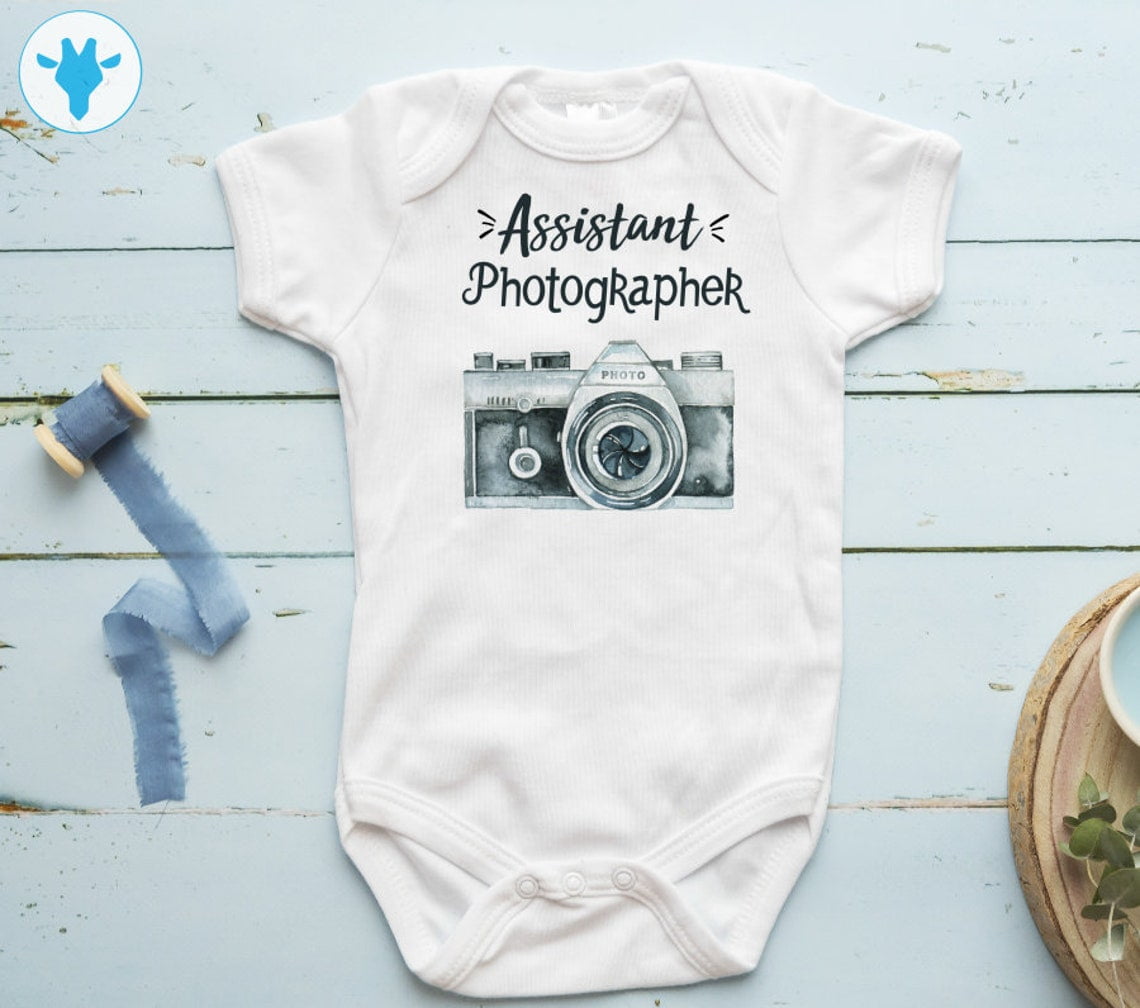 Luvly Assistant Photographer - Camera Bodysuit - Hipster Baby Clothes ...
