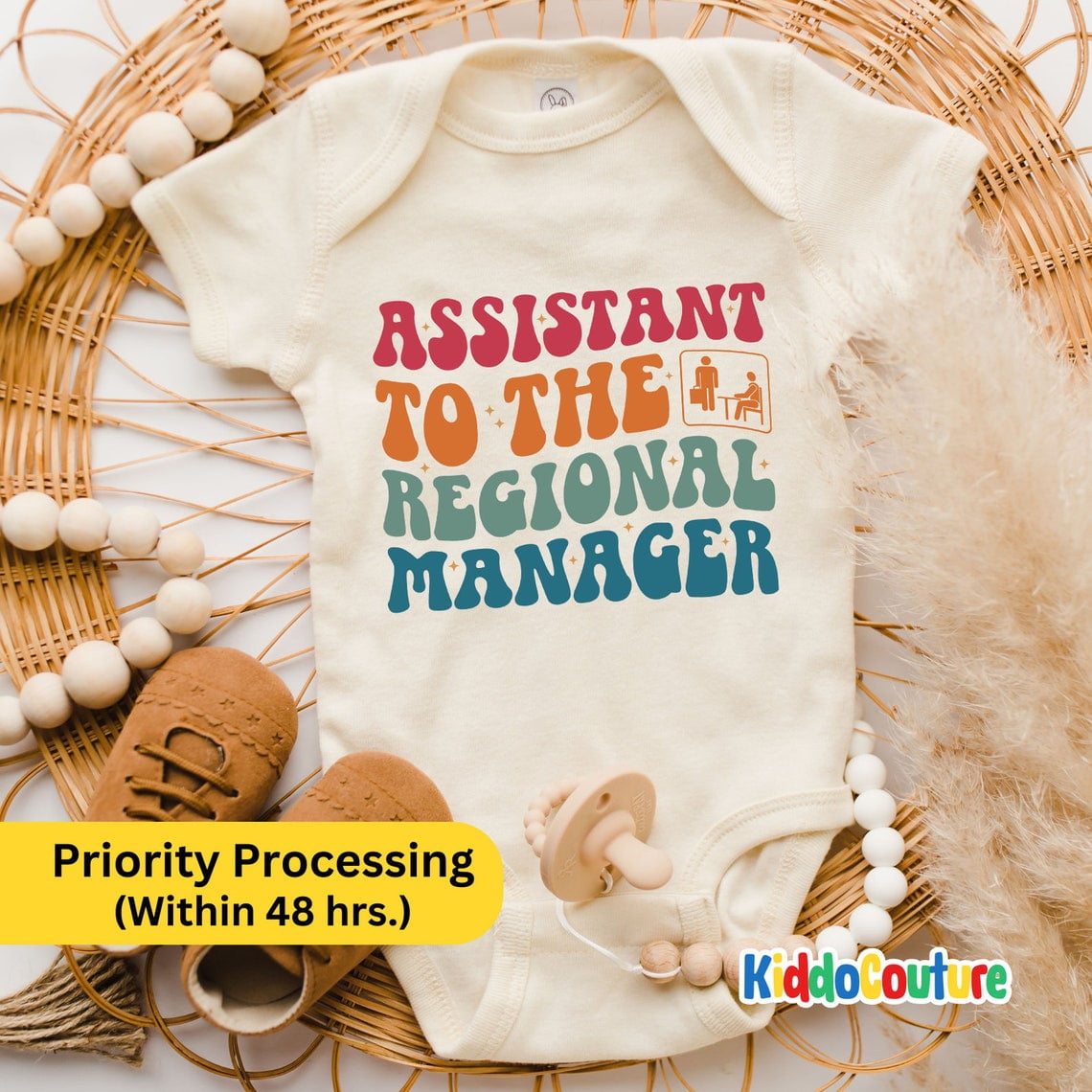 Luvly Assistant To The Regional Manager, The Office Baby Bodysuit ...