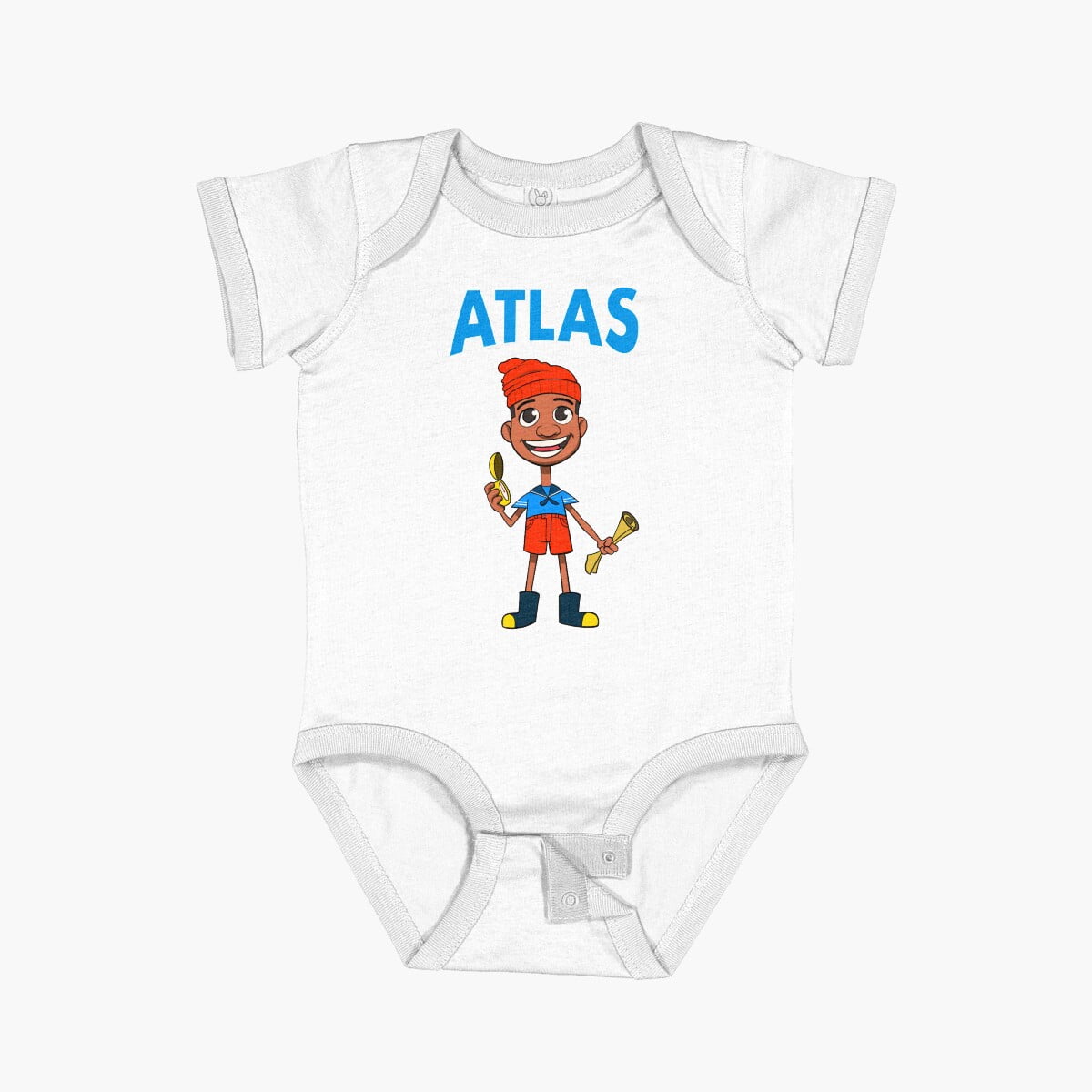 Luvly Atlas Character Short Sleeve Baby One-Piece, New Born, Baby ...