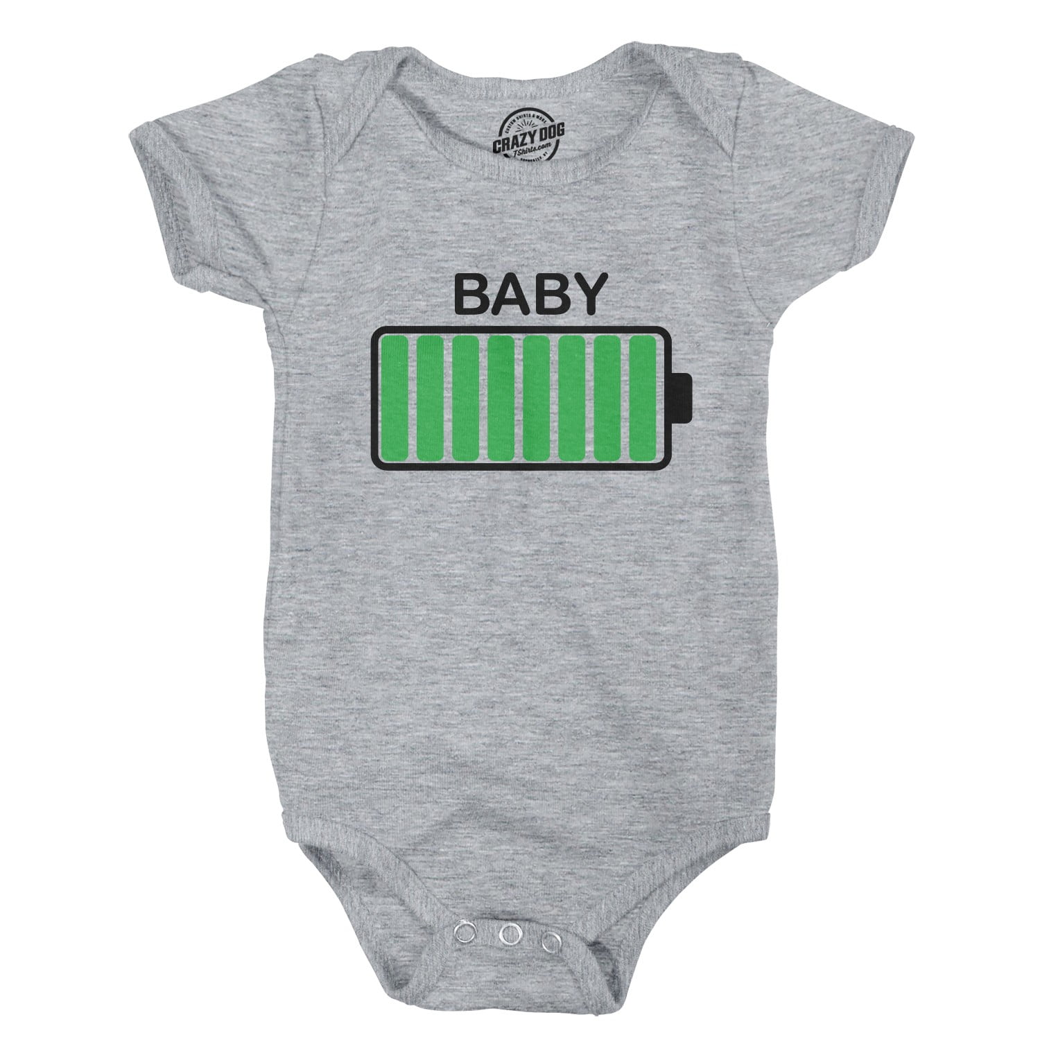 Luvly Baby Battery Fully Charged Funny Newborn Infant Creeper Bodysuit ...