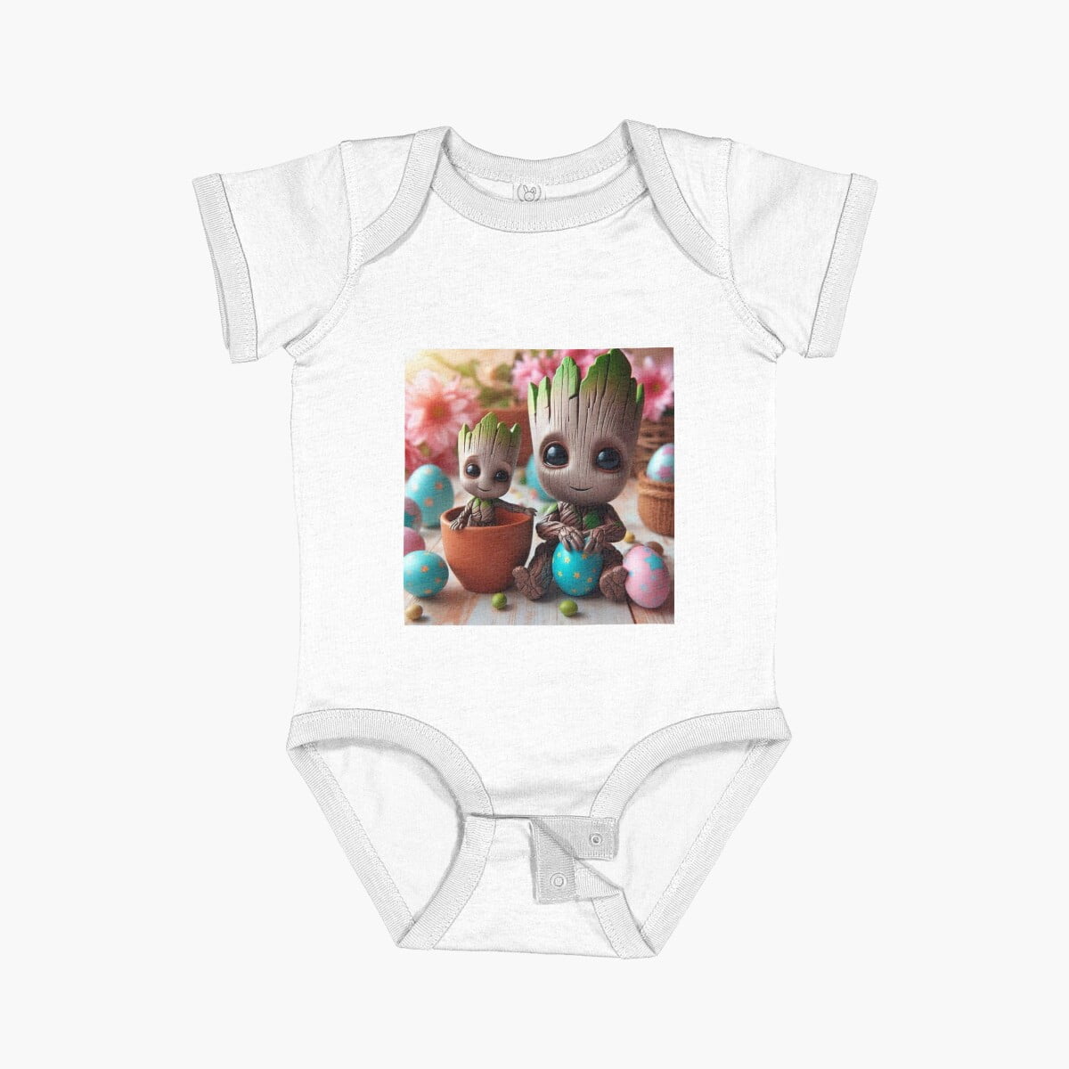 Luvly Baby Groot Becomes A Big Brother Short Sleeve Baby One-Piece, New ...