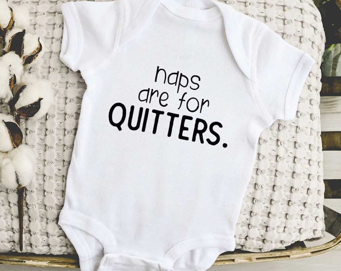 Luvly Baby Shower Gift, Naps Are For Quitters Onesie, Funny Baby Onesie ...