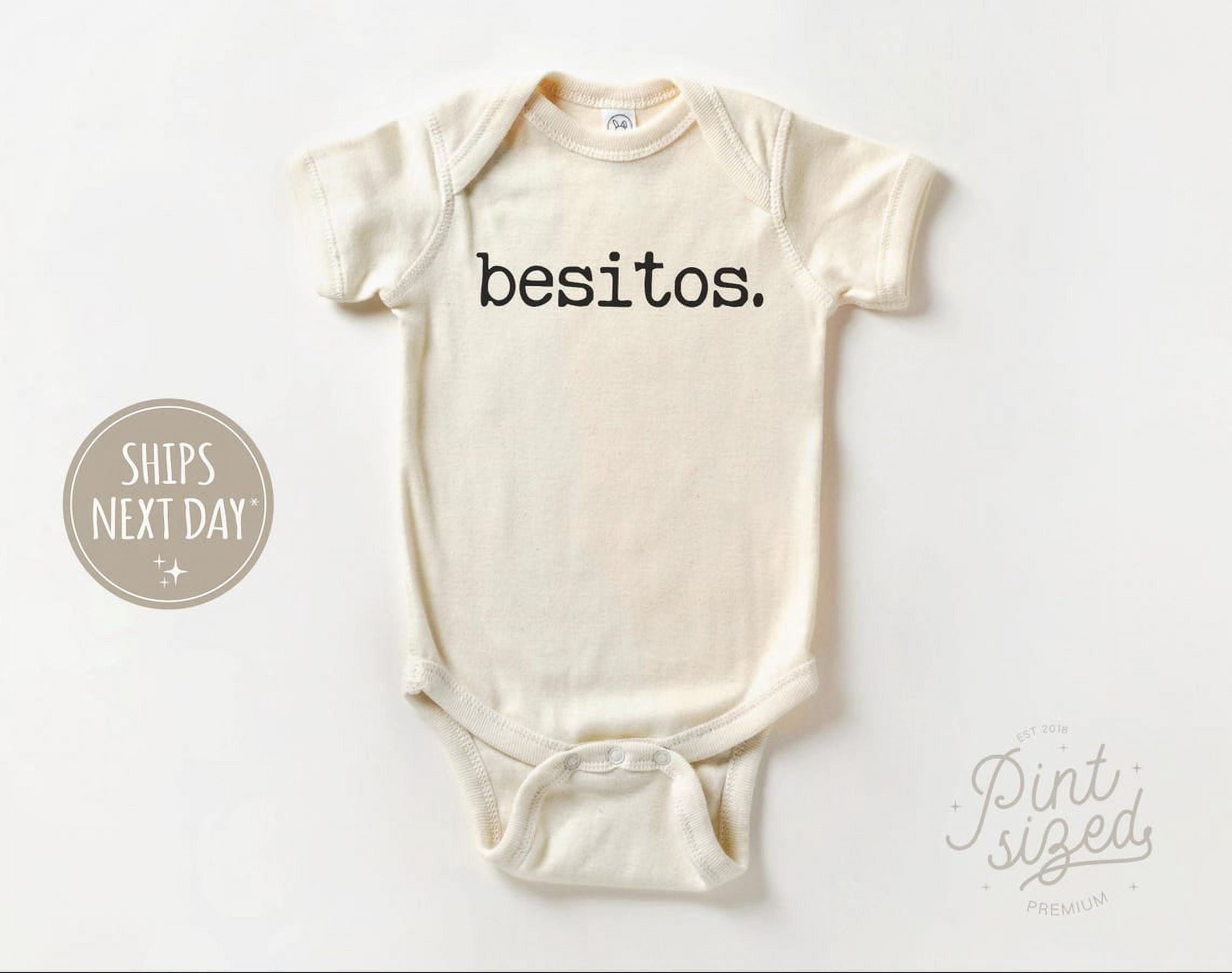 Luvly Besitos Baby Spanish Baby Gift Minimalist Kisses Bodysuit Cute ...