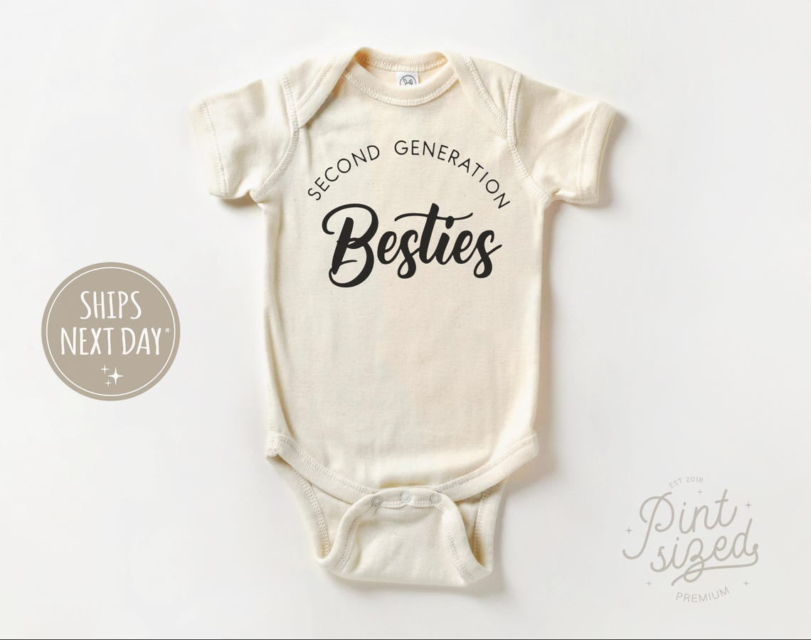 Luvly Besties Baby Outfit Second Generation Besties Baby Retro Best Friends Bodysuit Cute ...