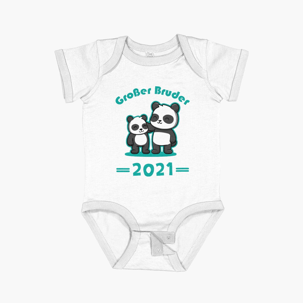 Luvly Big Brother 2021 Panda Bears - Cute Kids Short Sleeve Baby One ...