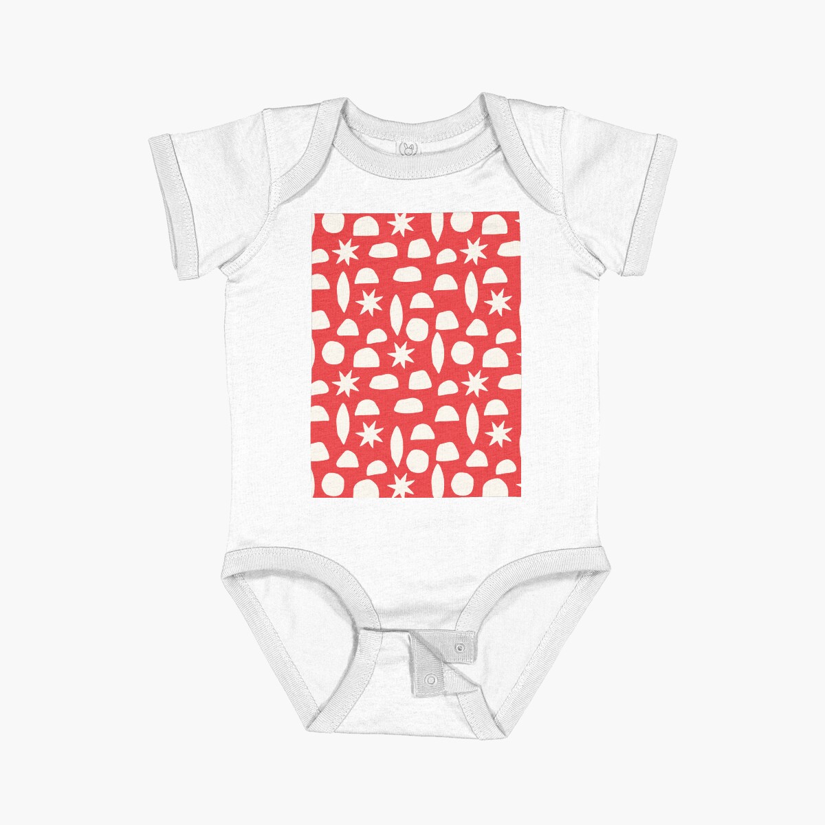 Luvly Boho Henri Matisse Charcoal Vintage Red Short Sleeve Baby One ...