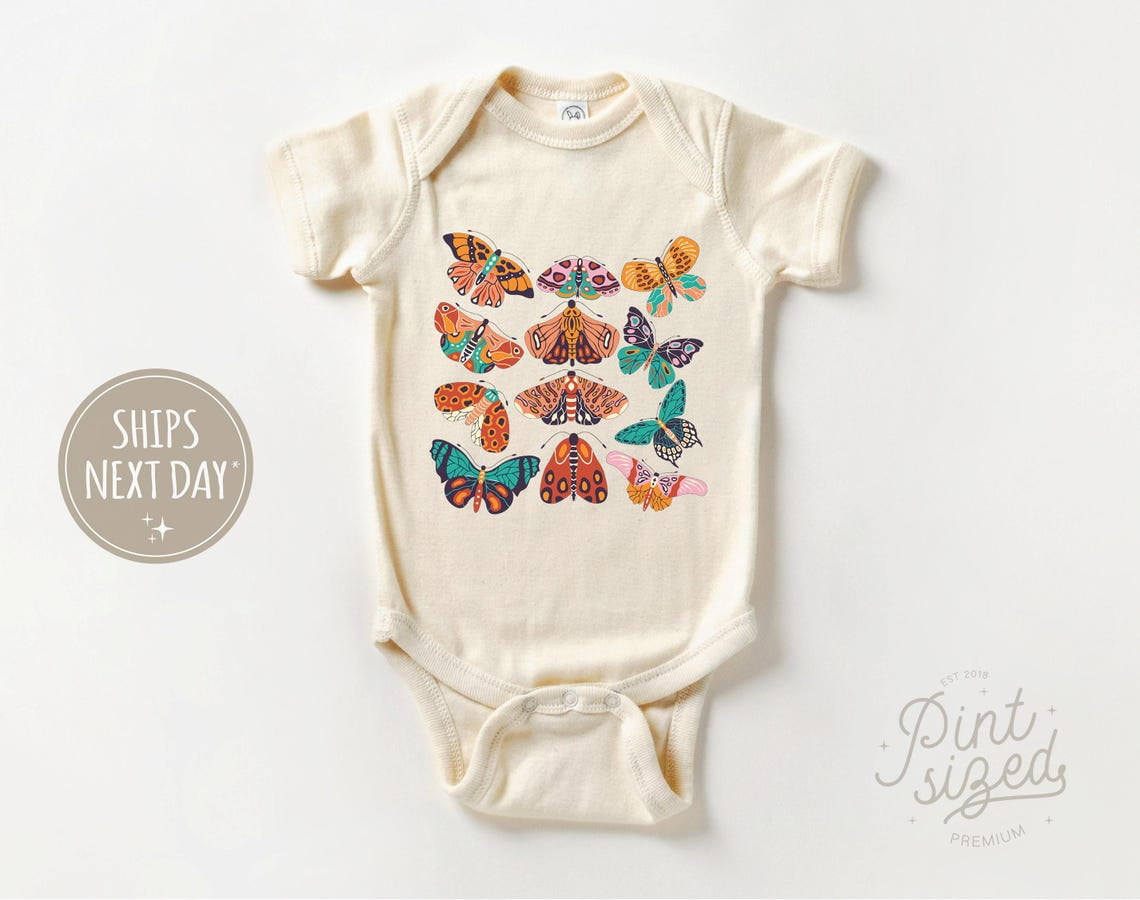 Luvly Boho Moth Baby - Erfly Bodysuit - Spring Natural Baby , New Born ...