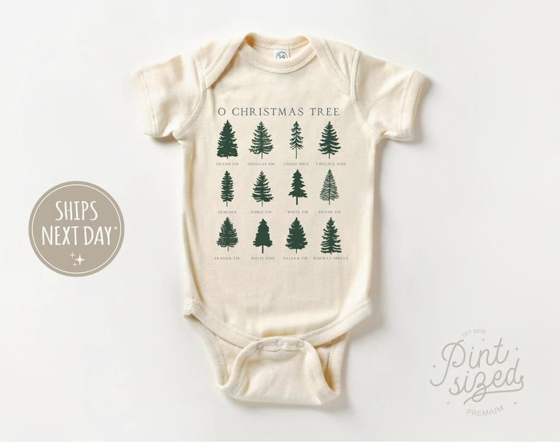 Luvly Boho Trees Baby - Retro O Bodysuit - Cute Minimalist Winter ...
