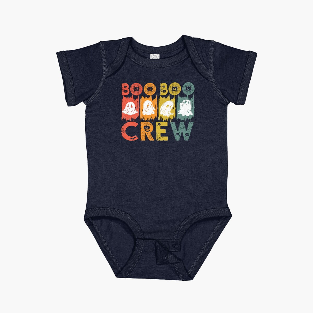 Luvly Boo Boo Crew Ghosts Vintage Halloween Short Sleeve Baby One-Piece ...