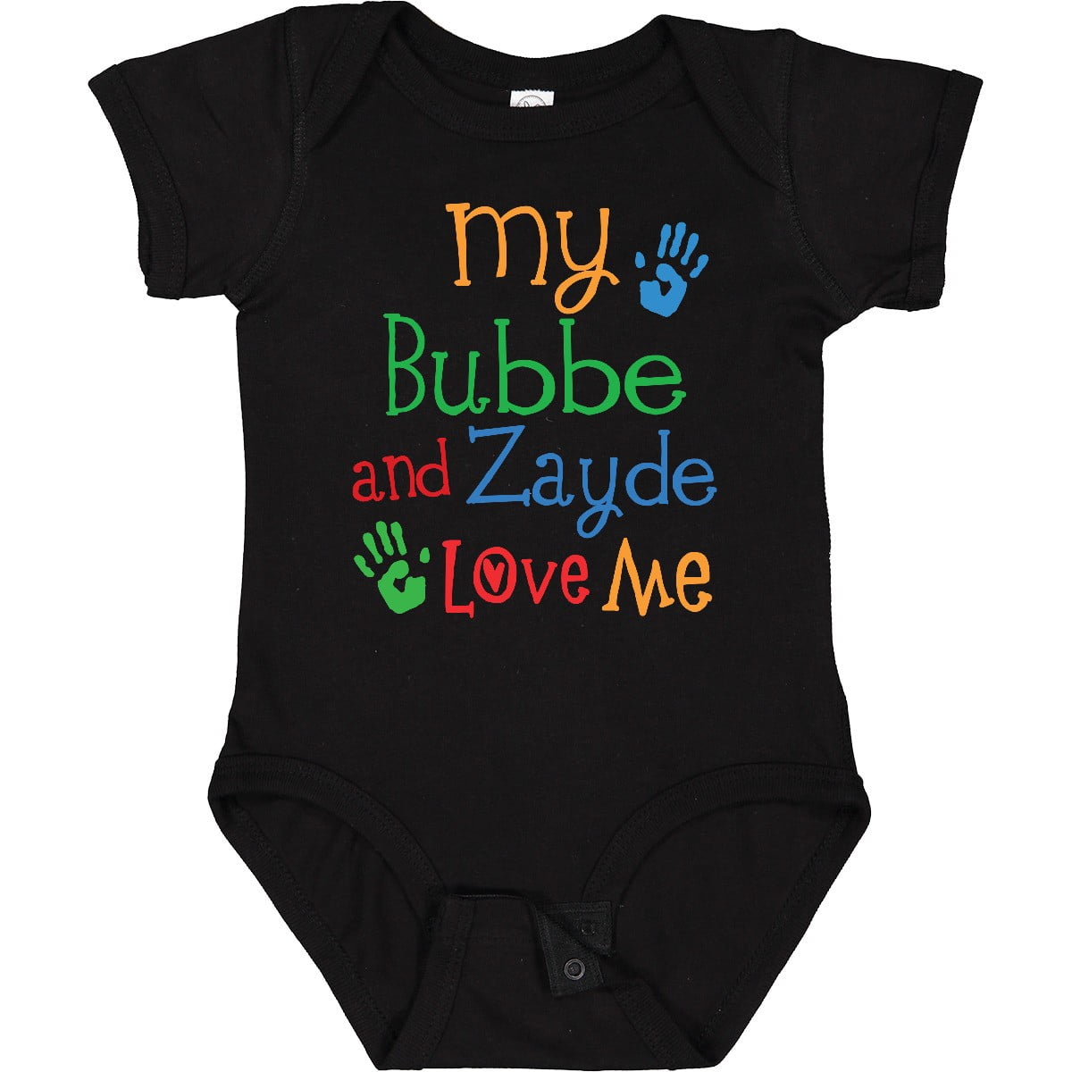 Luvly Bubbe And Zayde Love Me Grandchild Baby Bodysuit Grandkids From ...