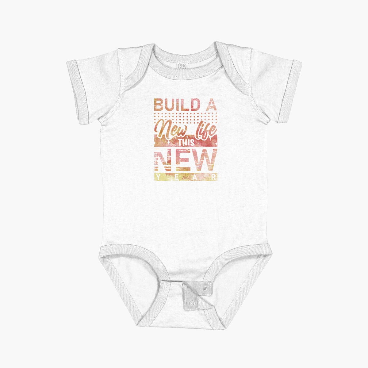 Luvly Build A New Life Motivational Quotes Short Sleeve Baby One-Piece ...