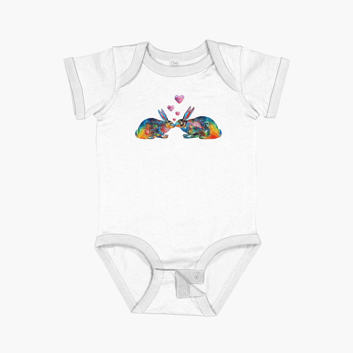Luvly Bunny Rabbit Art - Hopped Up On Love - By Sharon Cummings Short ...