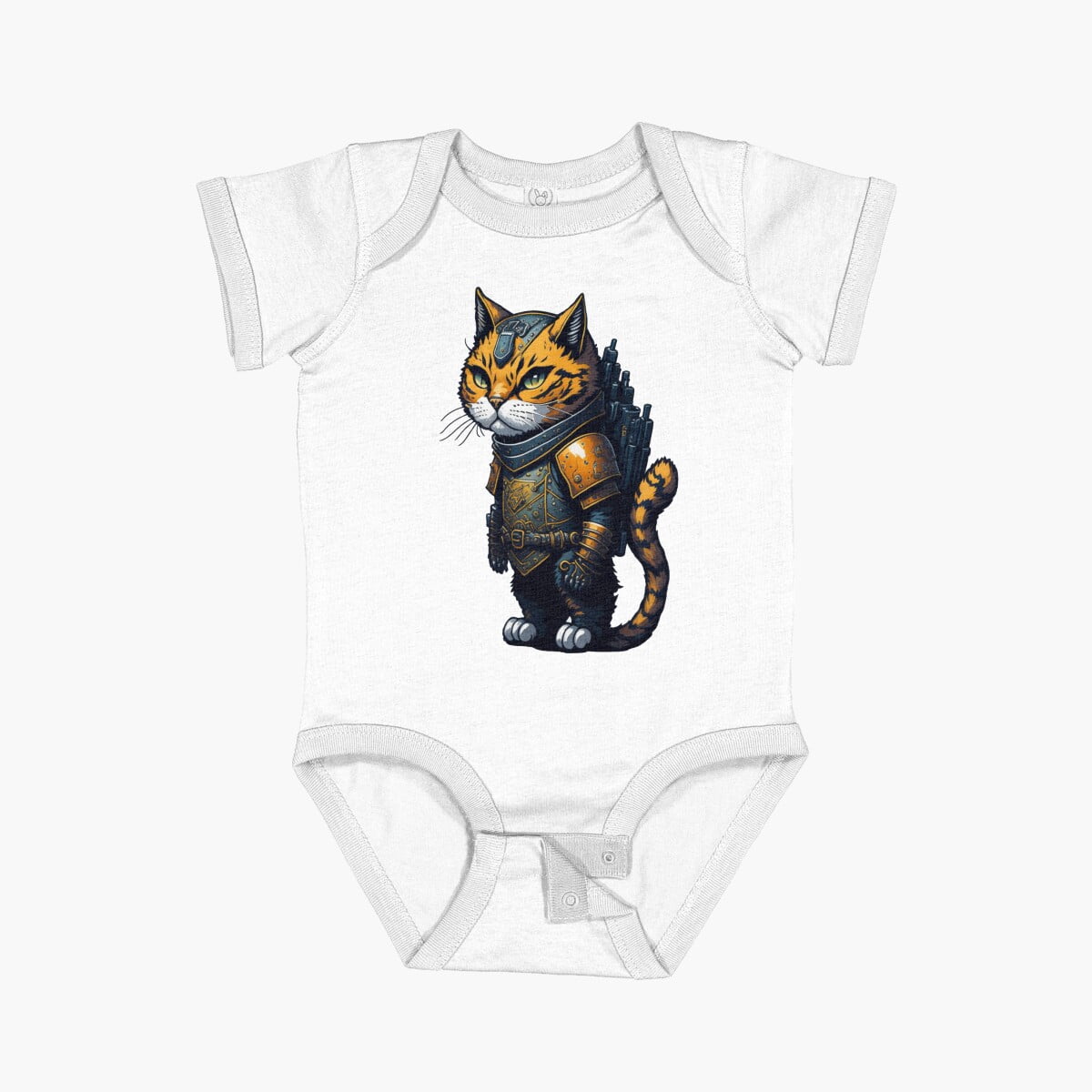 Luvly Cat In Armor Art - Cat Therian Short Sleeve Baby One-Piece, New ...