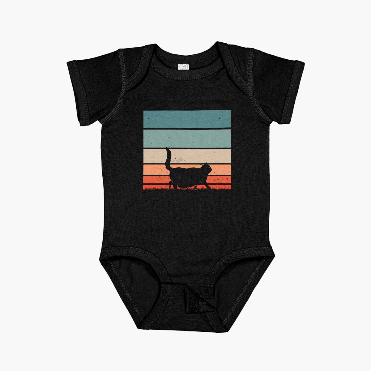 Luvly Chonk Cat Retro S Vintage Cats Short Sleeve Baby One-Piece, New ...