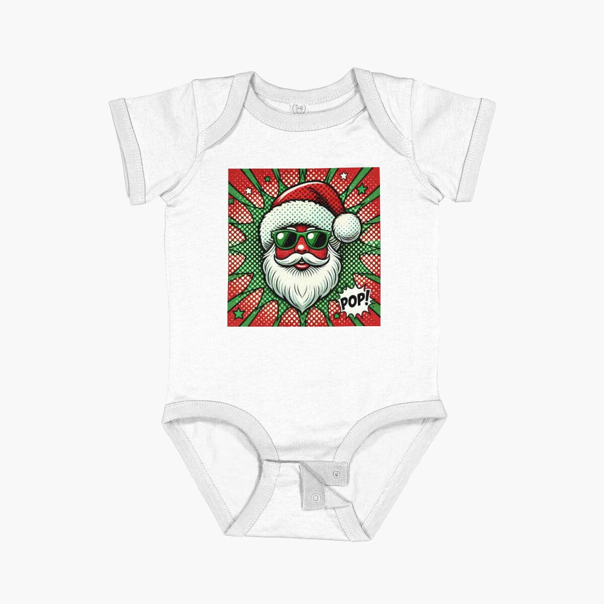 Luvly Christmas Vintage Pop Art Red Santa Claus With Sungles,Santa ...