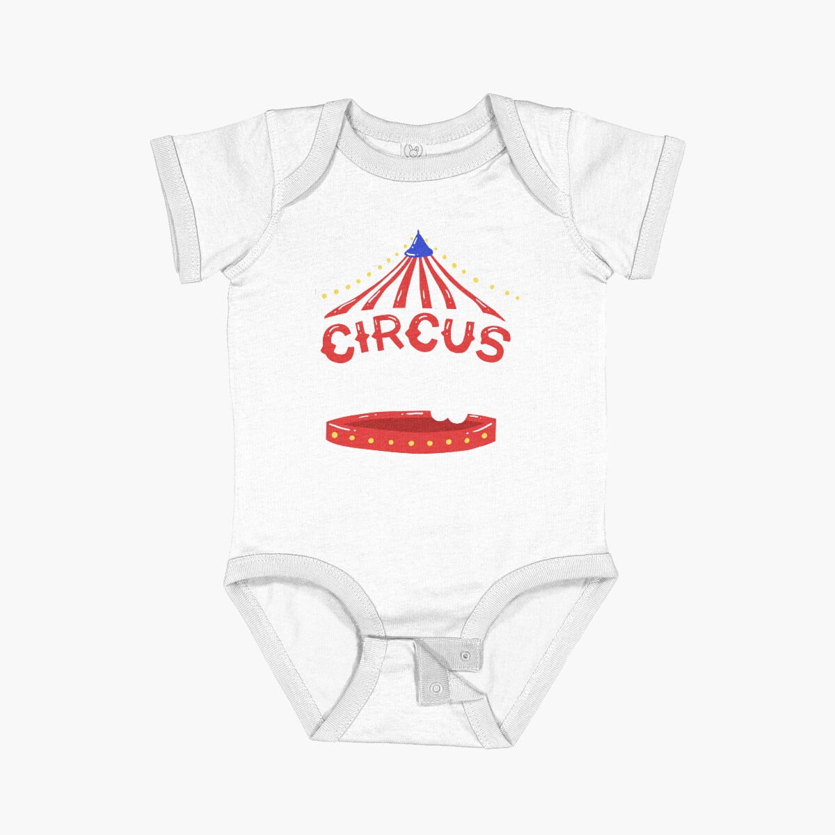 Luvly Circus Staff Short Sleeve Baby One-Piece, New Born, Baby Shower ...