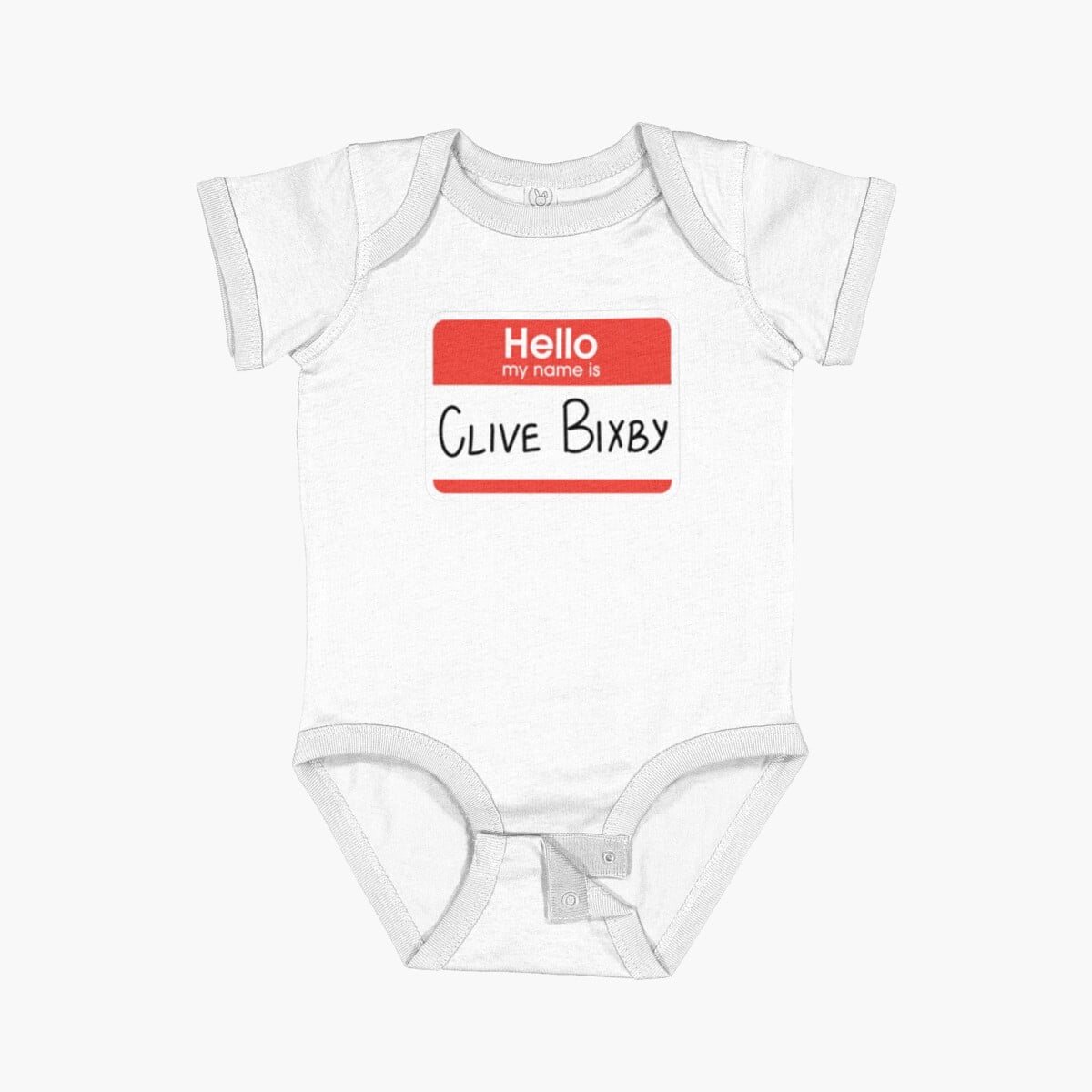 Luvly Clive Bixby Badge Short Sleeve Baby One-Piece, New Born, Baby ...