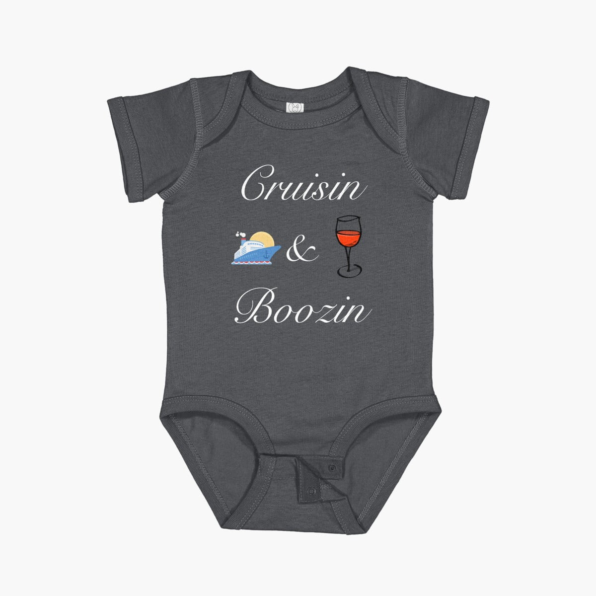 Luvly Cruisin And Boozin Cruise Ship Accessory Short Sleeve Baby One ...