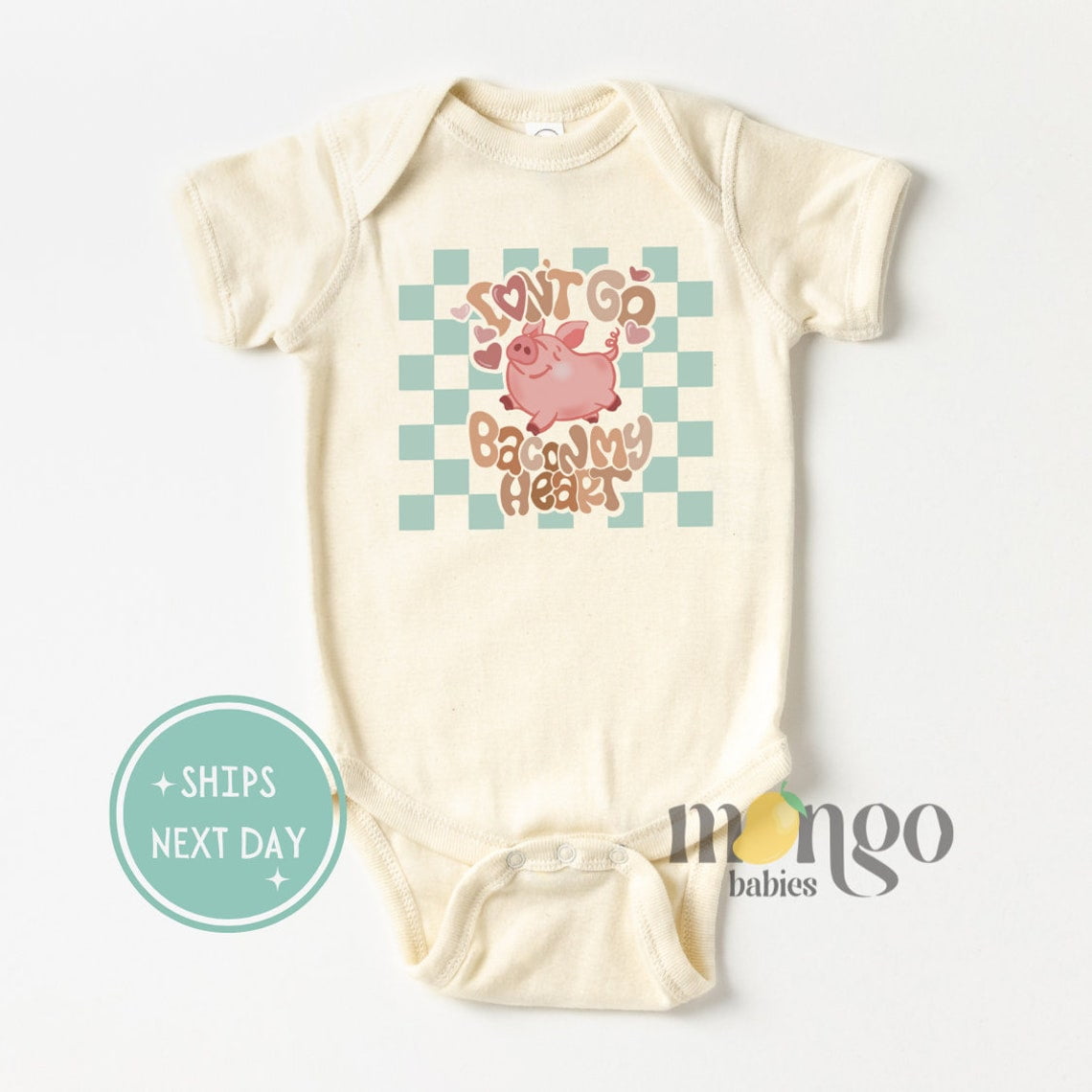 Luvly Cute Baby Onesies® Brand Don'T Go Bacon My Heart Valentine'S Baby ...