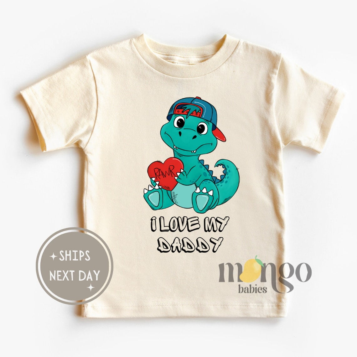 Luvly Cute Dinosaur Kids Tshirt I Love My Daddy Tshirt Cute Baby ...