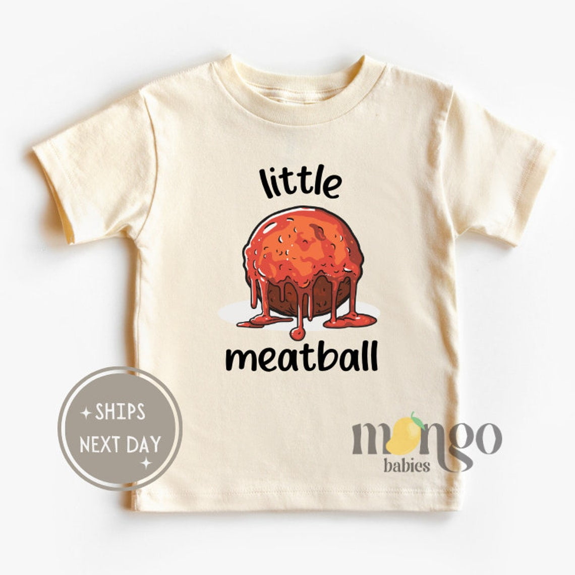 Luvly Cute Kids Tshirt Little Meatball Boy Tee Cute Baby Announcement ...