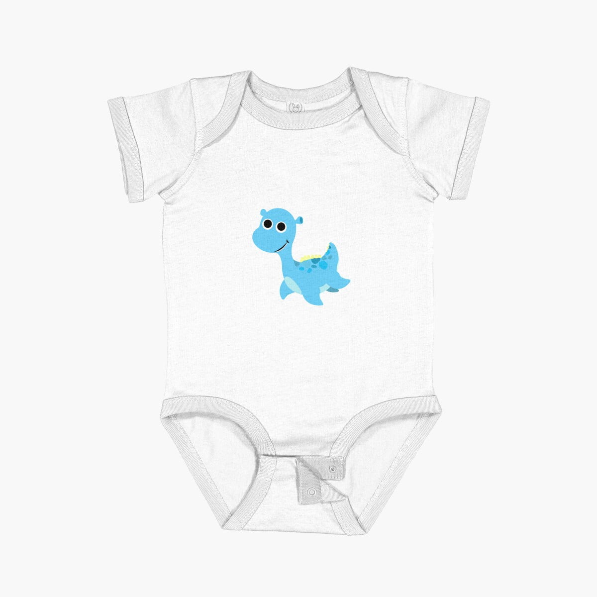 Luvly Cute Little Loch Ness Monster Short Sleeve Baby One-Piece, New ...