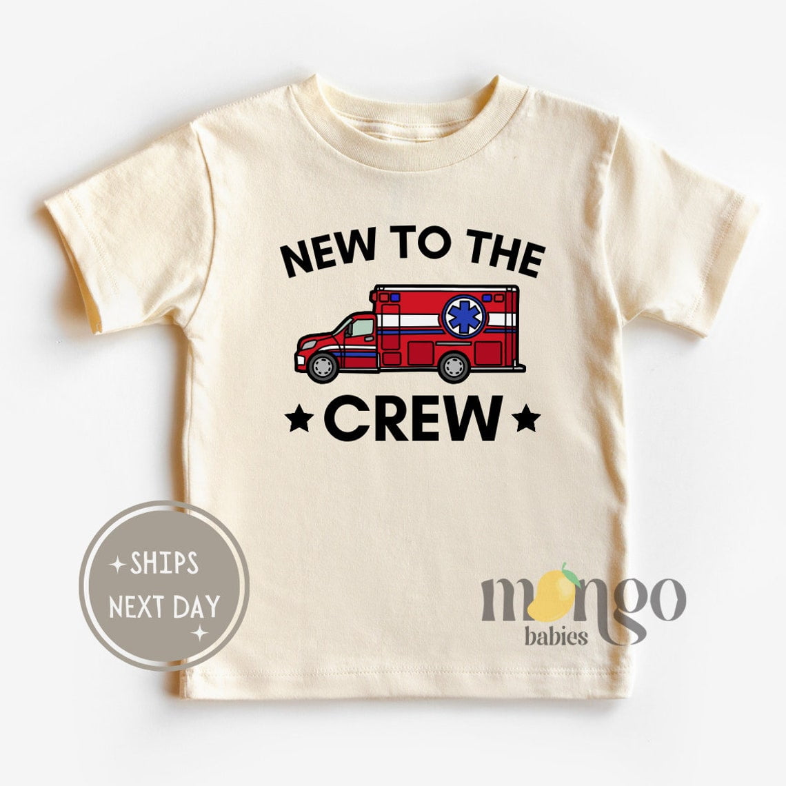 Luvly Cute New To The Crew Ambulance Toddler Outfit Cute Ambulance ...