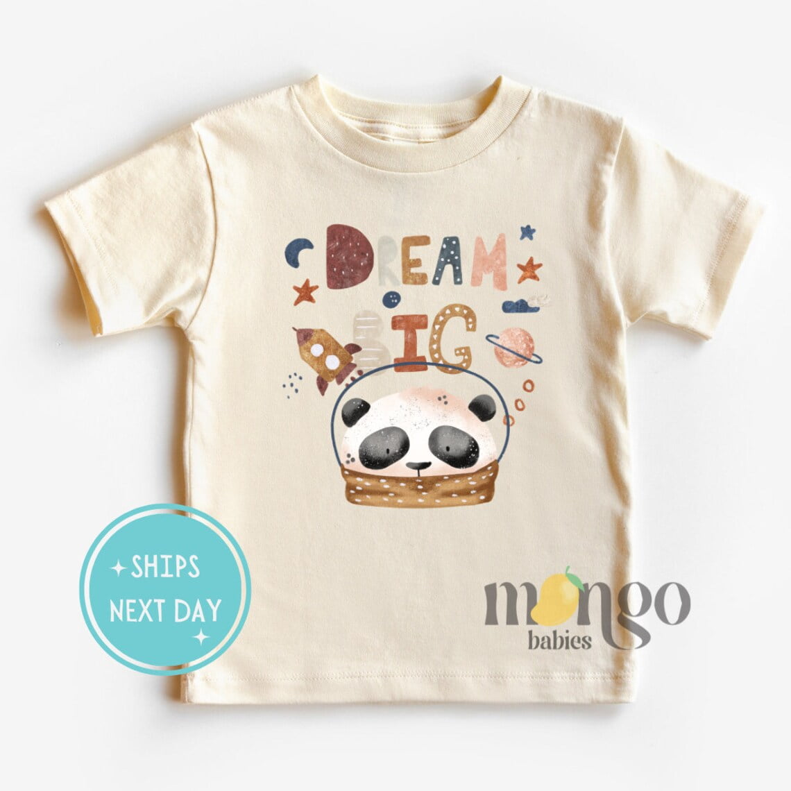 Luvly Cute Panda Tee For Kids Dream Big Panda Baby Announcement ...