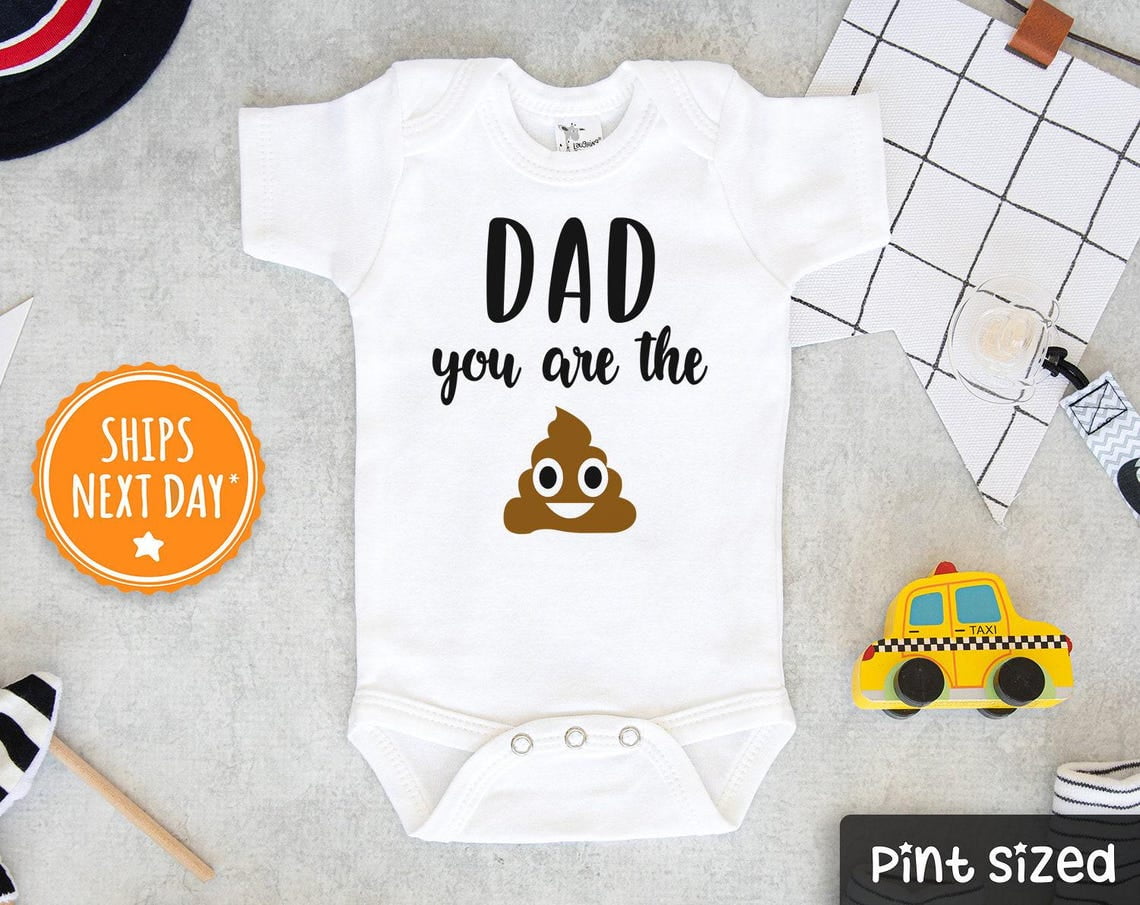 Luvly Dad Your Are The Baby - Dady Poop Emoji - Funny Daddy Baby Gift ...