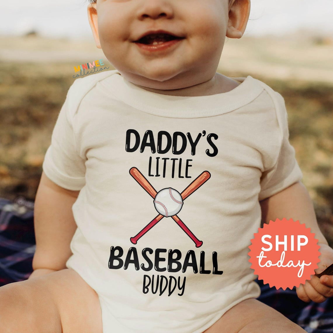 Luvly Daddy'S Little Baseball Buddy Baby Onesie Brand • Cute Baby ...