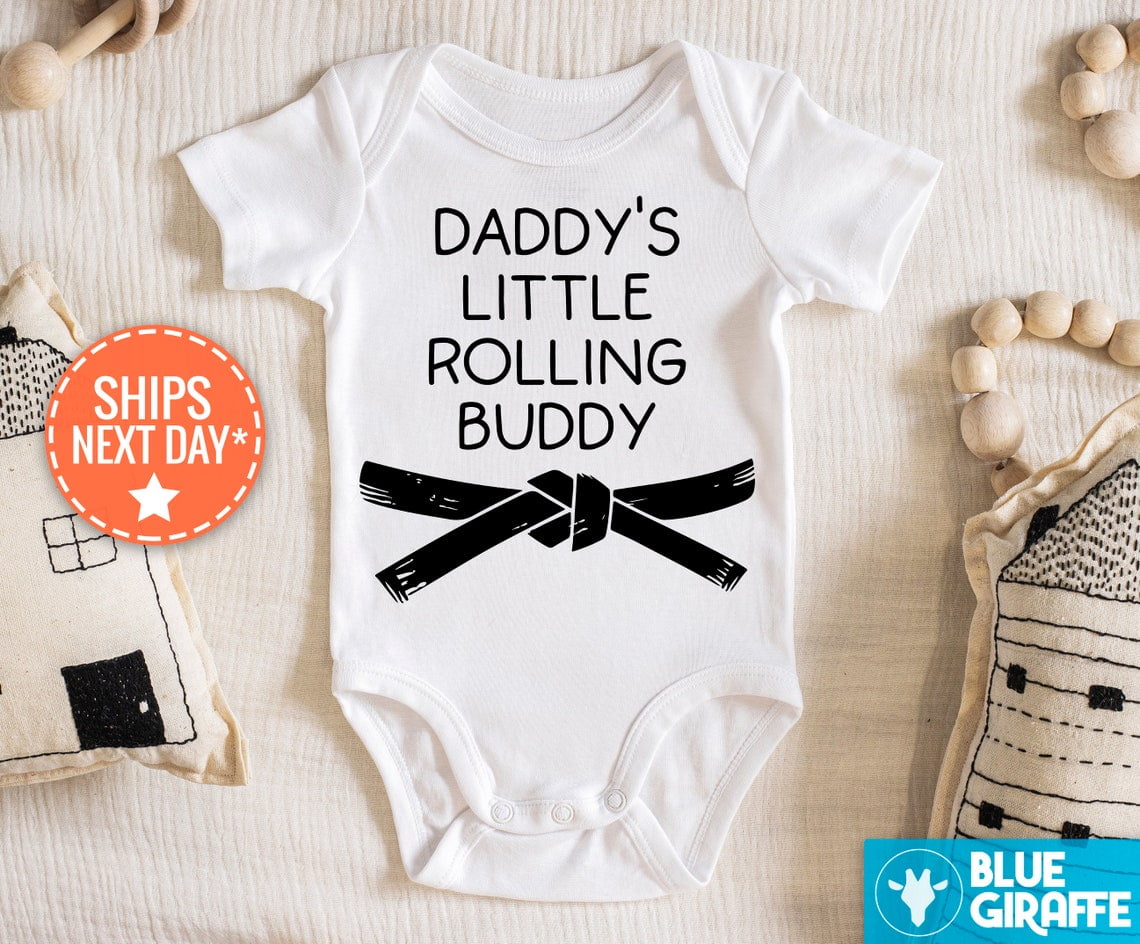Luvly Daddy'S Little Rolling Buddy, Cute Brazilian Jiu Jitsu Baby ...