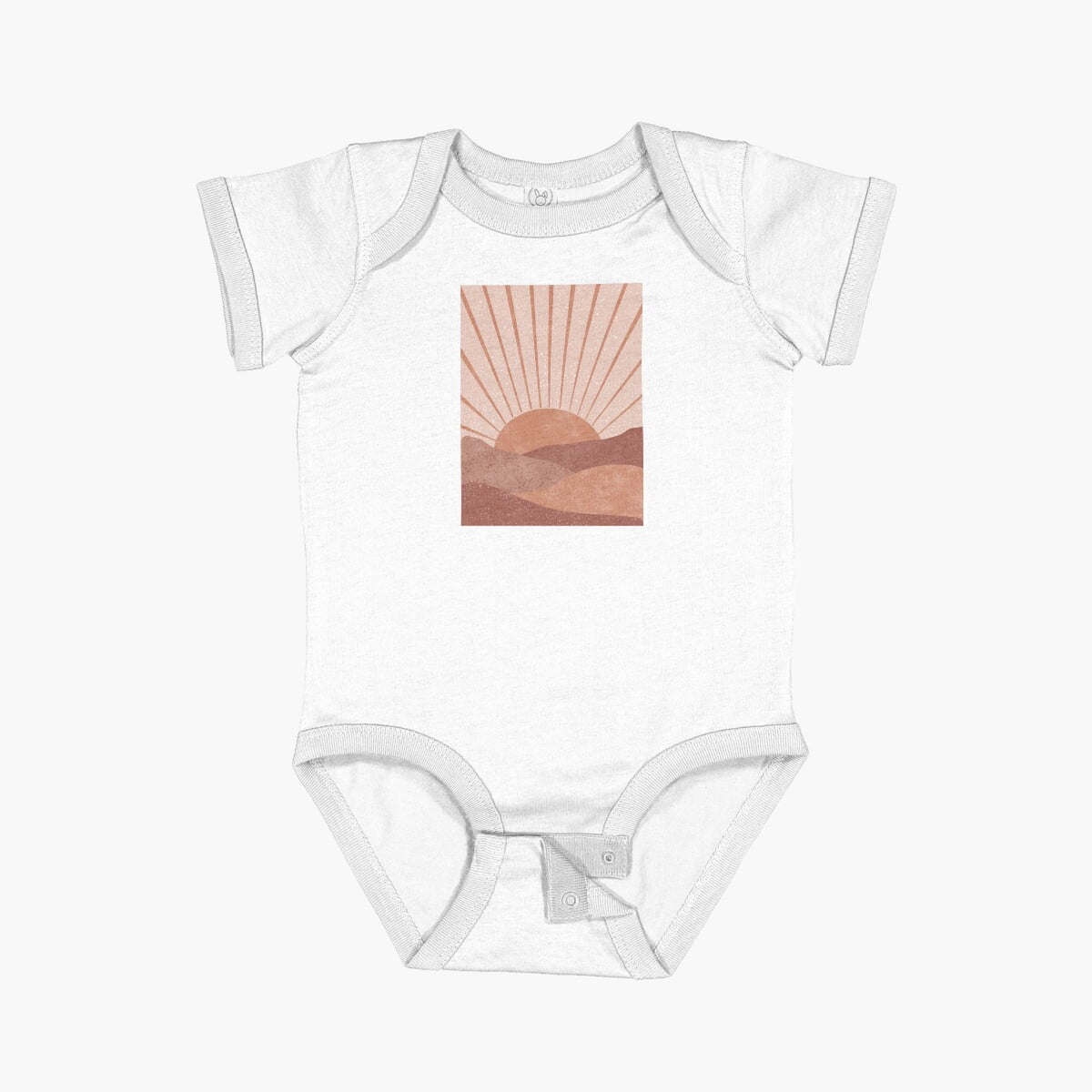 Luvly Desert Sun Landscape Short Sleeve Baby One-Piece, New Born, Baby ...