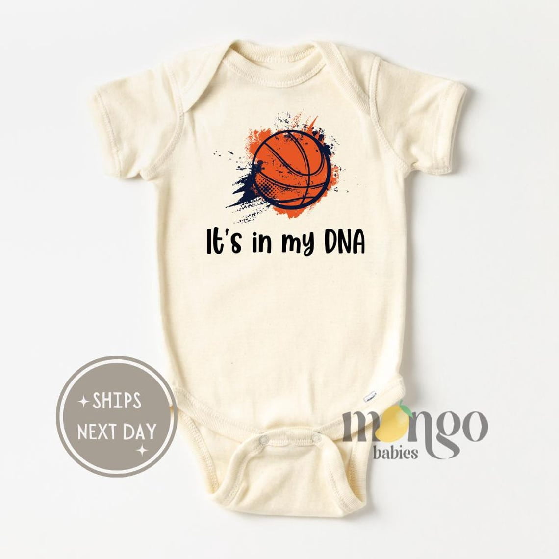Luvly It'S In My Dna Basketball Baby Onesies® Brand Basketball Shirt ...
