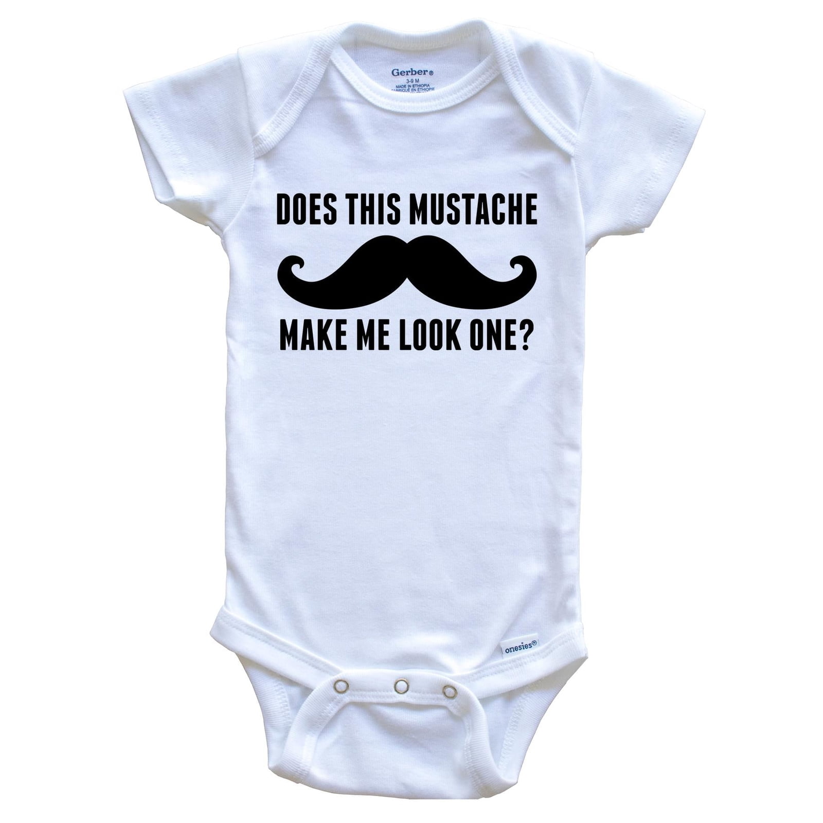 Luvly Does This Mustache Make Me Look One Funny First Birthday One ...