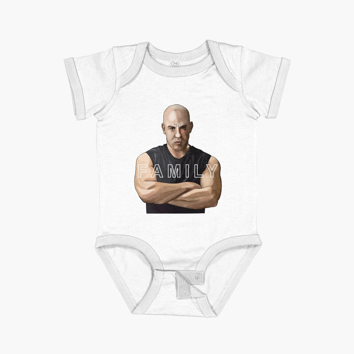 Luvly Dominic Toretto Short Sleeve Baby One-Piece, New Born, Baby ...