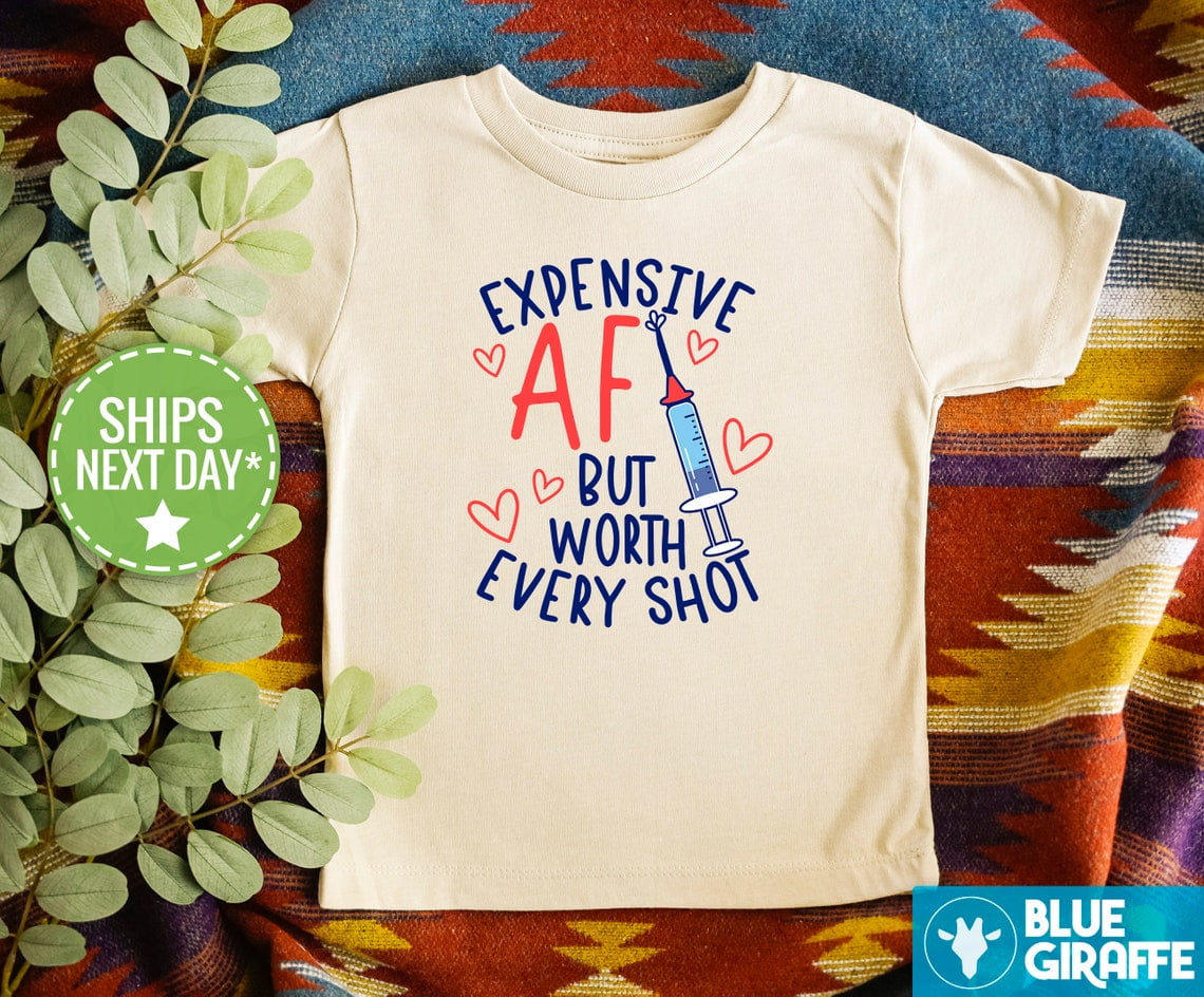 Luvly Expensive Af But Worth Every Shot Ivf Kids Shirt, Cute Ivf ...