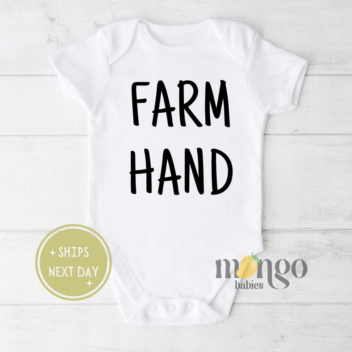 Luvly Farm Hand Baby Onesies® Brand Farm Natural Kid Tshirt Cute Baby ...
